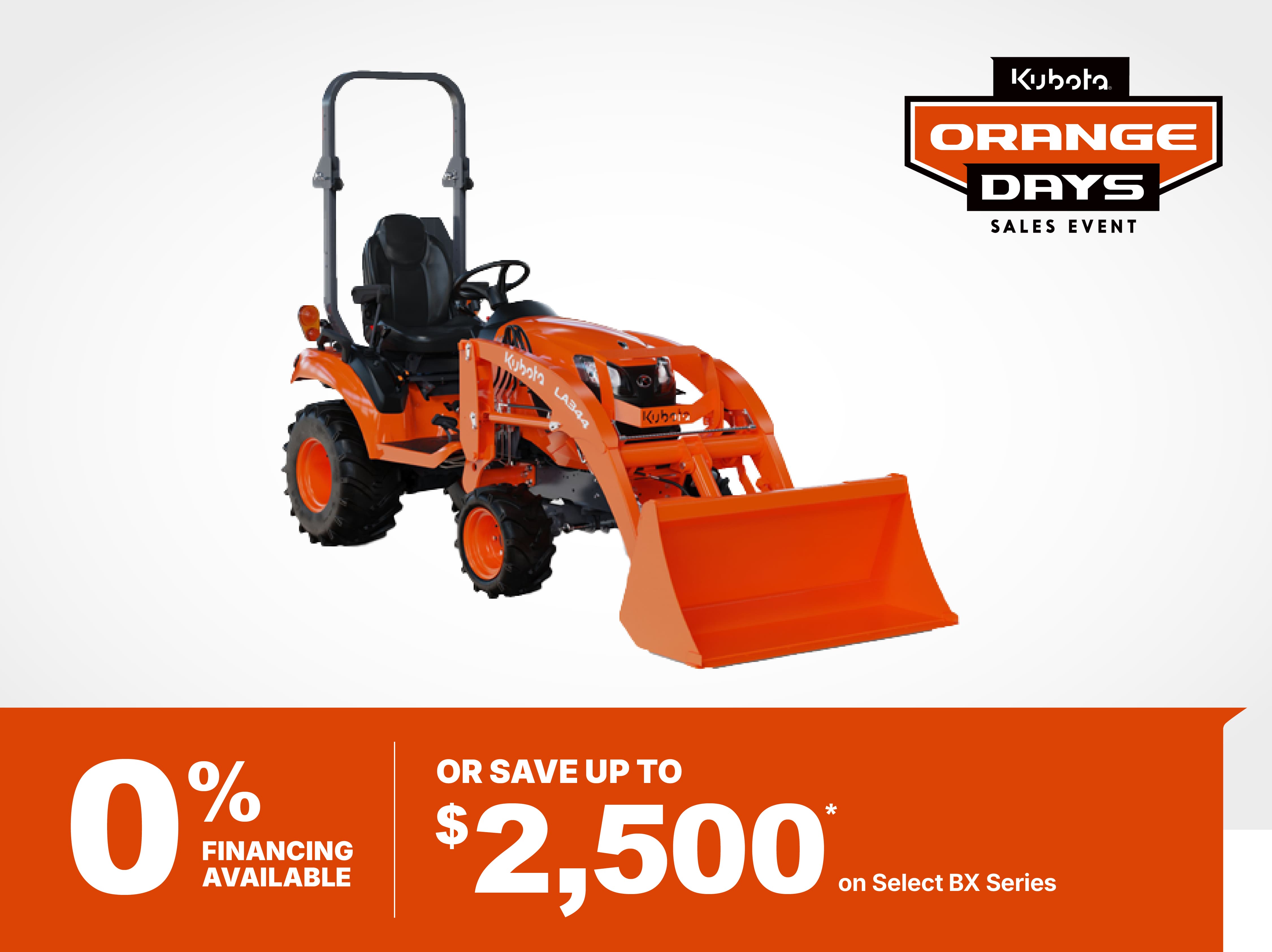 Save on Select BX Series Tractors - KanEquip