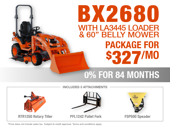 SELECT BX KUBOTA TRACTOR PACKAGE - KanEquip